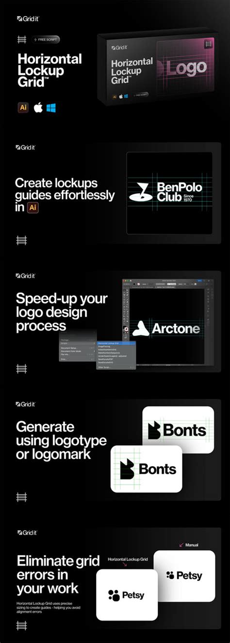 Horizontal Lockup Grid Adobe Illustrator Script Softarchive