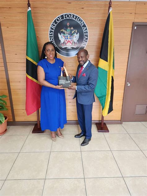 Her Excellency Natalie Campbell Rodriques Pays Courtesy Call On
