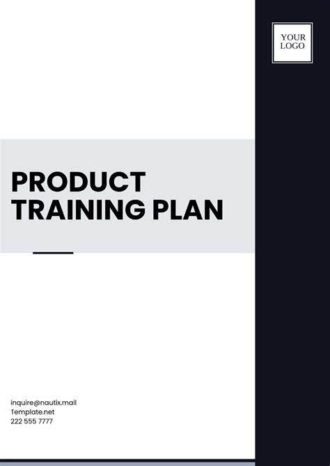 Free Product Training Plan Template To Edit Online