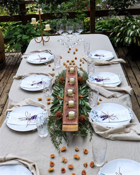 Rustic Italian Dinner Party Rhubarb And Lavender