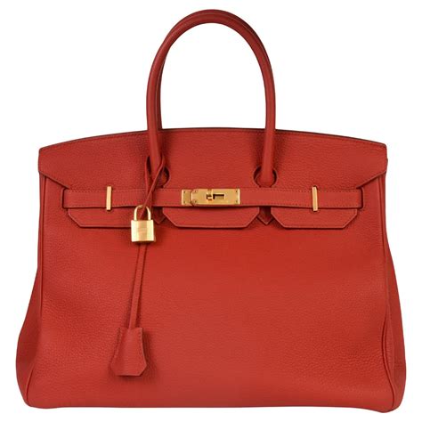 Hermès Birkin 35 Red Leather Ref1272546 Joli Closet