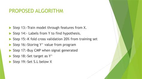 Algo Trading With Machine Learning Ppt Pptx