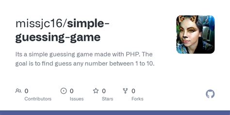 Github Missjc16simple Guessing Game Its A Simple Guessing Game Made