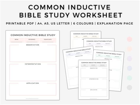 Inductive Bible Study Guides