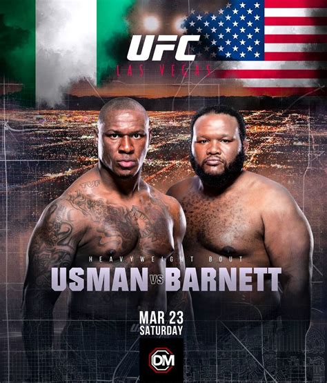 Brat Kamaru Usmana Kontra Chris Barnett Na Marcowej Gali Ufc Mmarocks