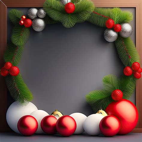 Premium Ai Image Christmas Frame