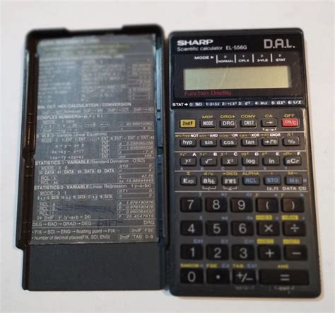Vintage Sharp El 556g Scientific Calculator Dal For Parts Only Free Post 1495 Picclick Au