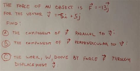 Solved THE FORCE OF AN OBJECT IS FOR THE VECTOR Y I Chegg