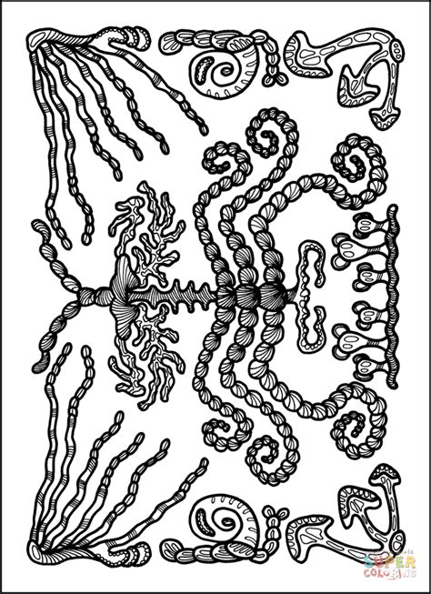 Psychedelic Pattern Coloring Page Free Printable Coloring Pages