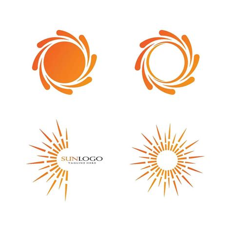 Vector Sun Icon Logo Template 36351120 Vector Art At Vecteezy