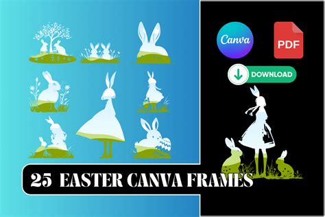 25 Easter Canva Frames Graphic By Simon Gutierrez Muñoz · Creative Fabrica