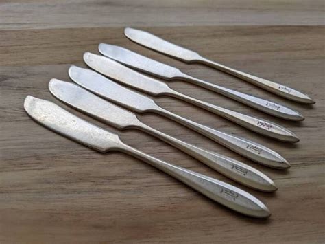 Antique Community 1914 Patrician Butter Spreader 6 1 4 Mono L Set Of