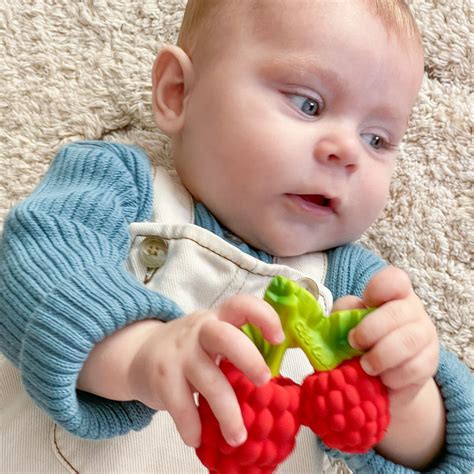 Valery The Raspberry Natural Rubber Teether Sohii India