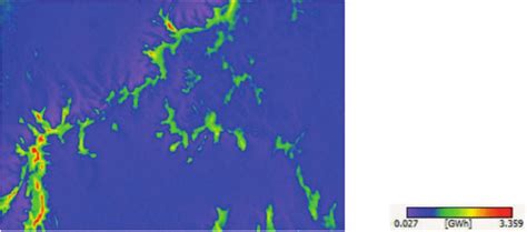 Wind Resource Map Showing The Annual Energy Production Of Dangla Wind Download Scientific