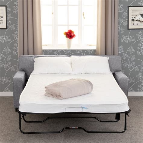 Eton Sofa Bed Light Grey Fabric