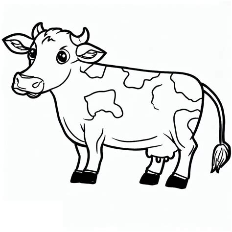 Normalna Slika Krave Bojanje Coloringlib