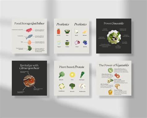 Nutrition Coach Aesthetic Instagram Post Templates Dietician Social