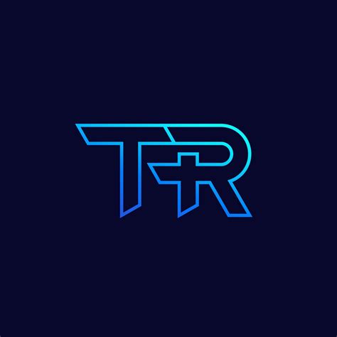 Tr Letter Logo Monogram Vector Linear Design 2929050 Vector Art At Vecteezy