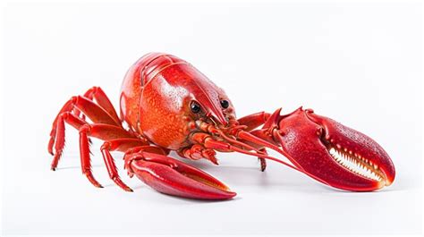 Premium Ai Image Isolated Cooked Red Crawfish