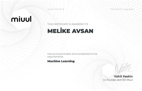 Melike Avsan Linkedin‘de Herdatacamp Miuul Herdatacamp Machinelearningbootcamp Python