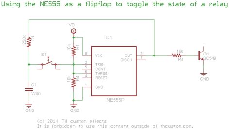 Switching Relay True Bypass Circuits Not Using A Microcontroller