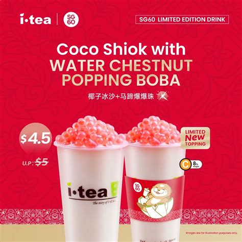Itea Try Coco Shiok Water Chestnut Boba At 4 50 Singapore Jul 2025