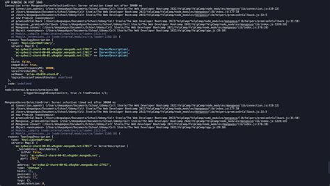 Mongooseserverselectionerror Working With Data Mongodb Developer