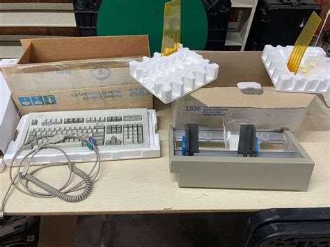 Ibm Keyboard And Ibm Printer Option Taylor Auction And Realty Inc