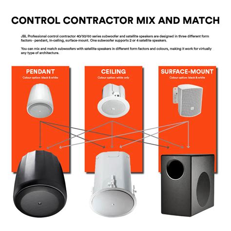 Satellite Spker For Control50st Wh Sub Jpro