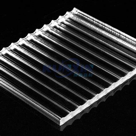 Clear Reeded Acrylic Plastic Sheet