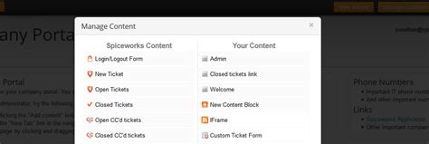set up your user portal spiceworks support spiceworks community