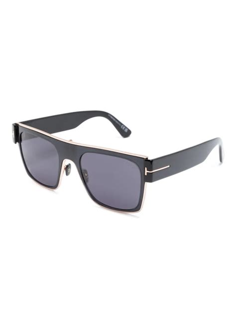 Tom Ford Eyewear Edwin Square Frame Sunglasses Black Farfetch Ae