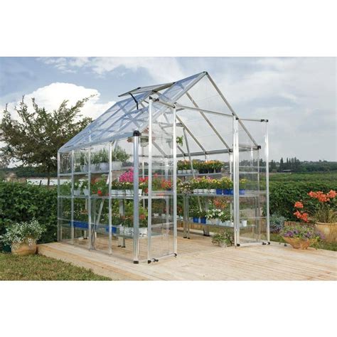 Reviews For Canopia By Palram Snap And Grow 8 Ft X 8 Ft Silver Clear