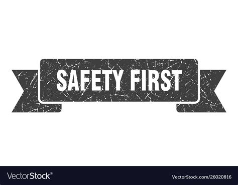 Safety First Royalty Free Vector Image Vectorstock