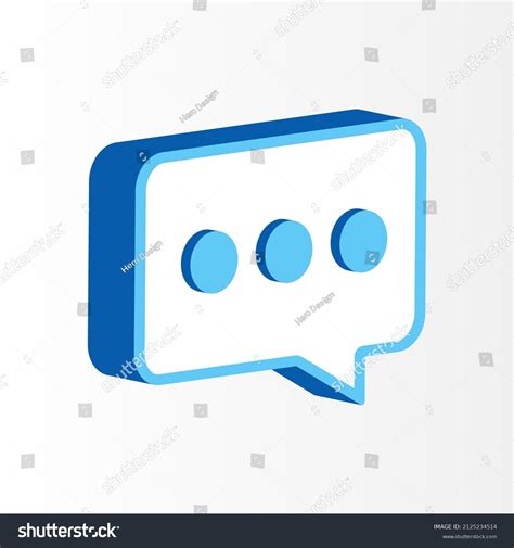 Modern Reactangle 3d Speech Bubble Icon Stock Vector Royalty Free 2125234514 Shutterstock