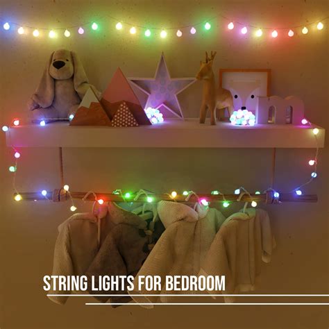 Eoako LED String Lights USB Plug Color Changing FT LED Globe Balls Indoor String