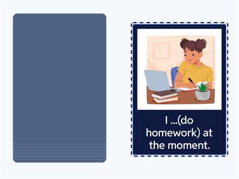 Present Continuous Speaking Cards