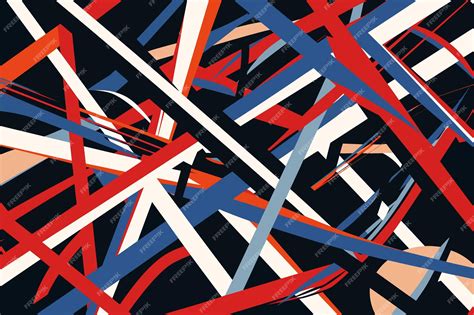 Premium Ai Image Vector Art Illustration Of Lines And Blocks