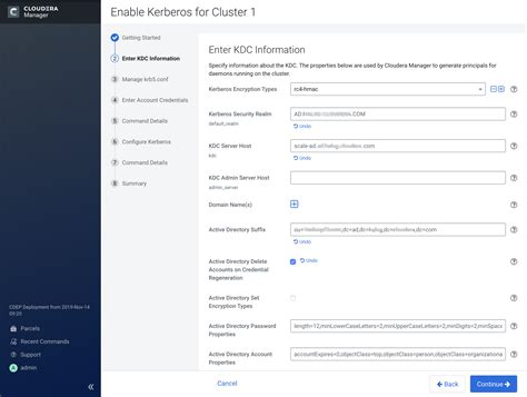 Step 3 Enable Kerberos Using The Wizard