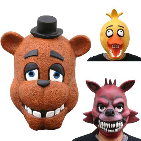 Freddy Bear Chica Bonnie Foxy Five Nights At Freddy S หน้ากากสําหรับผู้ใหญ่ Shopee Thailand