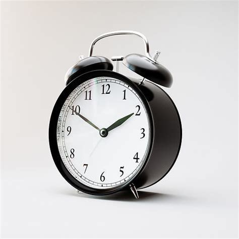 Modern Analogue Alarm Clock 3d Model Cgtrader