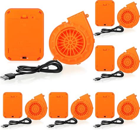Hiboom 6 Sets Inflatable Costume Fan Usb Powered Mini Air