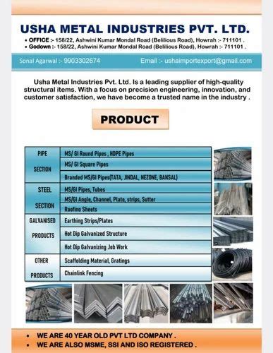 Gi Conduit Pipe At ₹ 600 Piece Gi Conduit Pipe In Kolkata Id 2853248619812