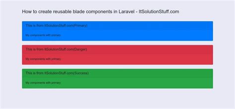 how to create reusable components in laravel danatec