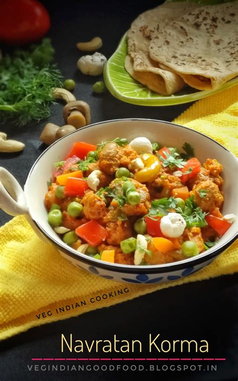 Veg Indian Cooking Navratan Korma Recipe﻿