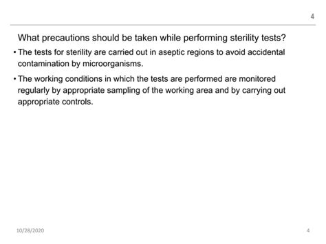 Sterility Testingpdf Chemistry Science