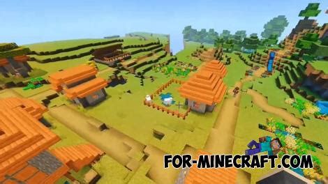 Savanna Village Map For Minecraft Bedrock 1 15 1 16 For