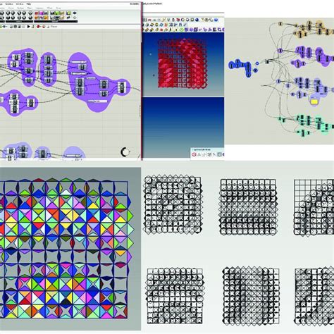Shows The System Developed In Grasshopper And The Simulated Façade