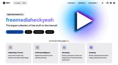 Welcome • Freemediaheckyeah Fmhy