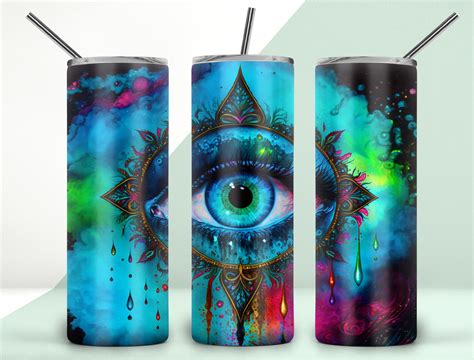 Magical Evil Eye 20oz Skinny Tumbler Graphic By Carpentry Hat